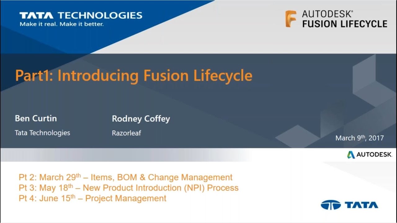 PLM Autodesk Fusion Lifecycle, Part 1 The Future of PLM - YouTube