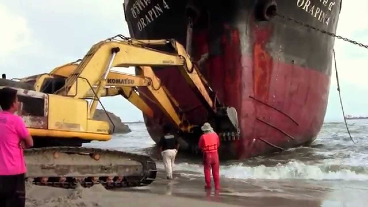 Oil Tanker Orapin 4, Salvage Operation in Thailand - YouTube