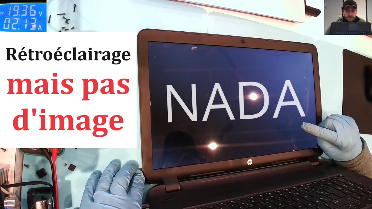 Réparation HP 17-P105nf. Rétroéclairage OK mais pas d'image. BIOS ...