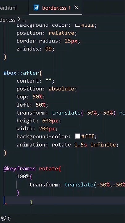 Border 🔲 Rotate 🔁 Animation Using Css Shorts Coding Programming Animation Css Youtube
