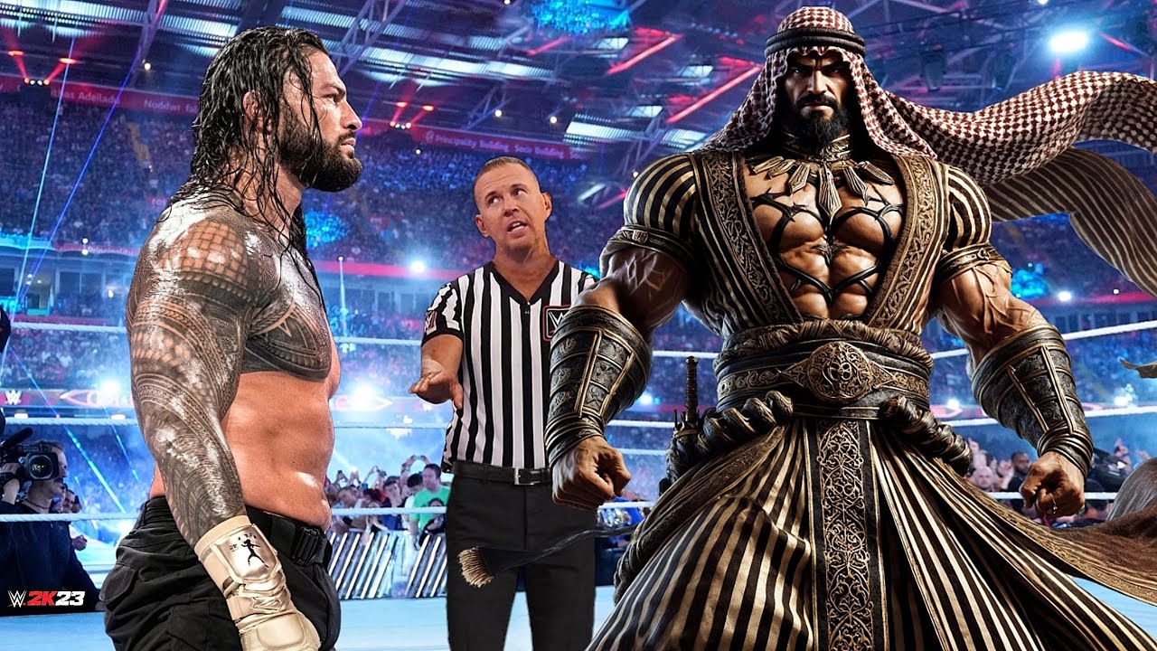 WWE 2K24 - Roman Reigns vs Zafar Al-Raheem - FULL MATCH | WWE Feb 23 ...