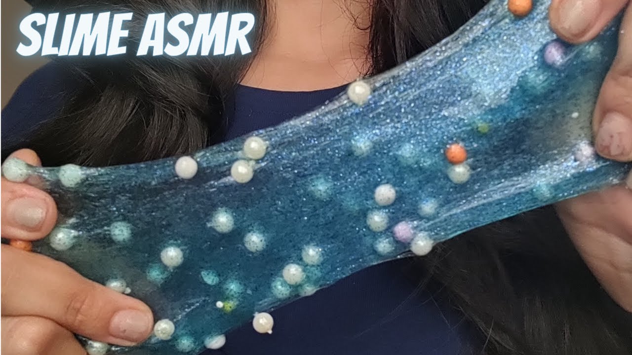 ASMR Slime Time! Satisfying Crunchy Slime ASMR | ( NO TALKING ) - YouTube
