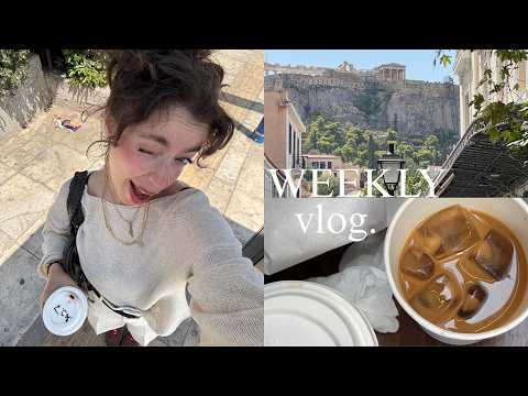 WEEKLY VLOG 🌊☀️🇬🇷🐚 • Atina, yılın son yaz tatili, en iyi bakery, Akropolis, deniz keyfi ve hamsi