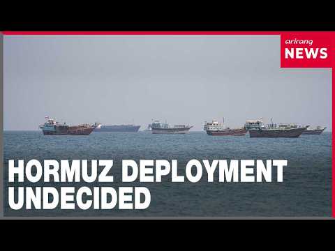 Blue House reviewing military options for Hormuz Strait, no decisions made yet