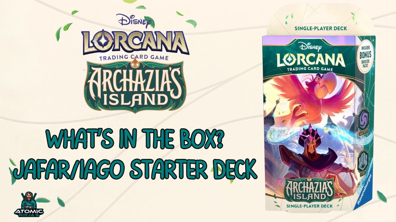 Opening The AMAZING Jafar/Iago Starter Deck From Disney Lorcana ...