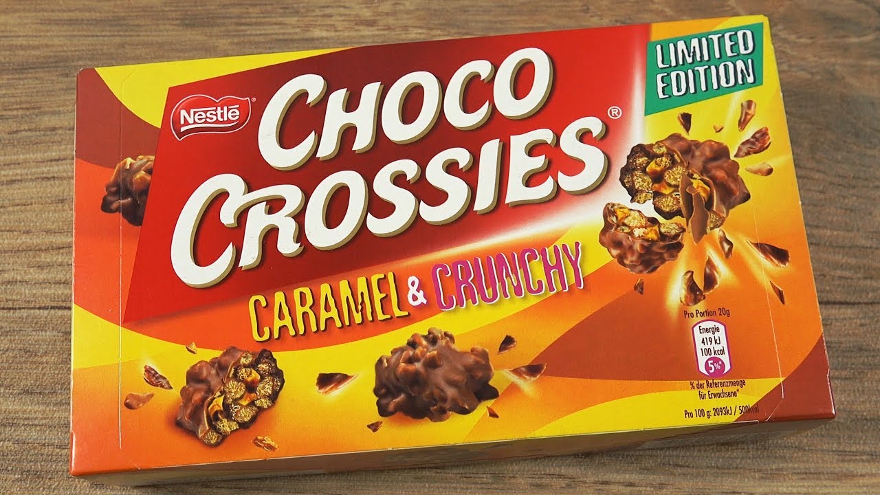 Nestle - Choco Crossies - Caramel & Crunchy [Limited Edition] - YouTube