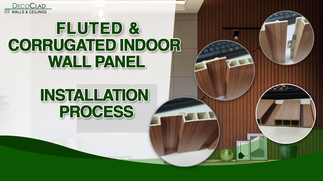 Fluted & Corrugated indoor wall panel installation process - YouTube