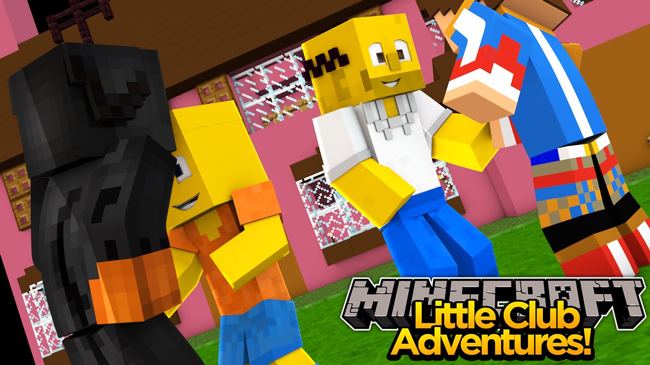 Minecraft Little club Adventures - Little Donny MEETS THE SIMPSONS ...