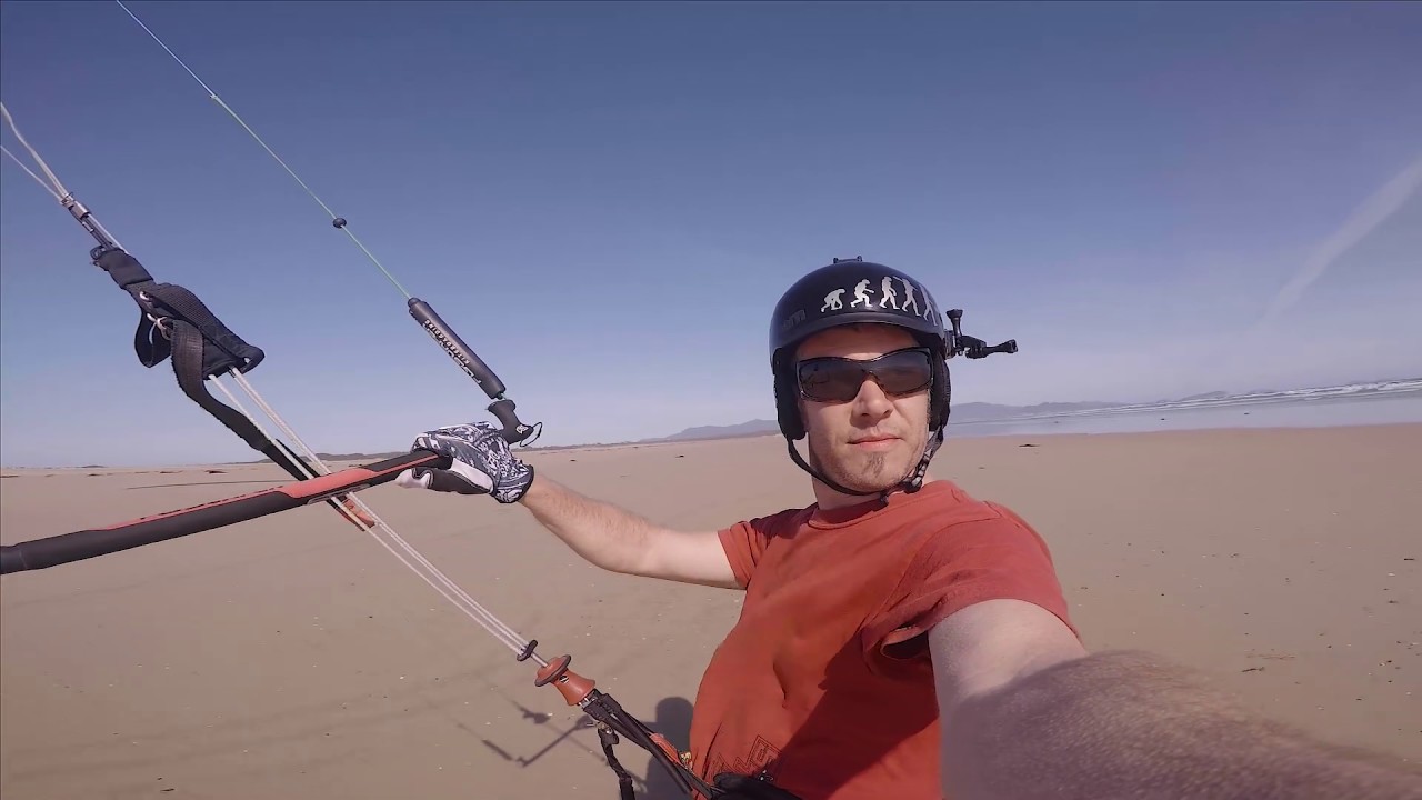 Kite Landboarding - Sandy Point - October 2019 - YouTube