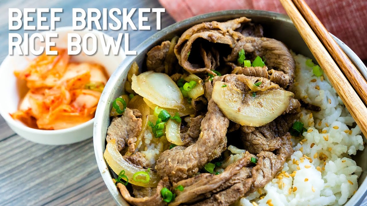 Beef Brisket Rice Bowl - YouTube