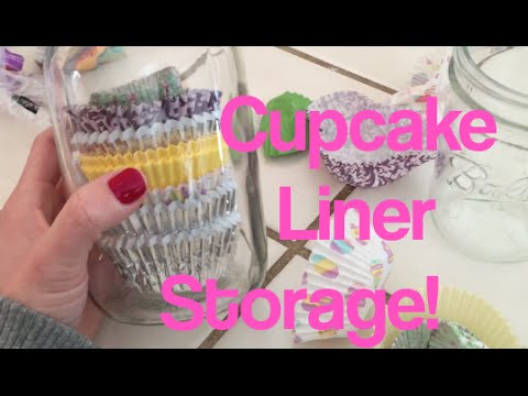 Cupcake Liner Storage! - YouTube