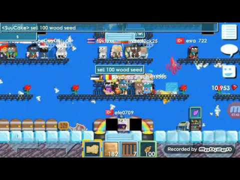 Growtopia- how to earn wl fast with wood block seed (part 1 ) - YouTube