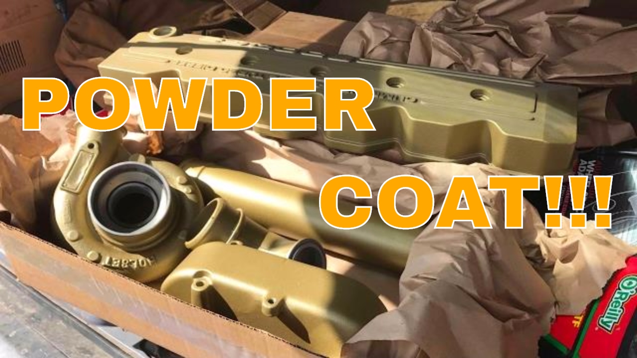 PICKING UP POWDER COATED PARTS FOR CUMMINS (RUNDOWN ON BUILD) - YouTube