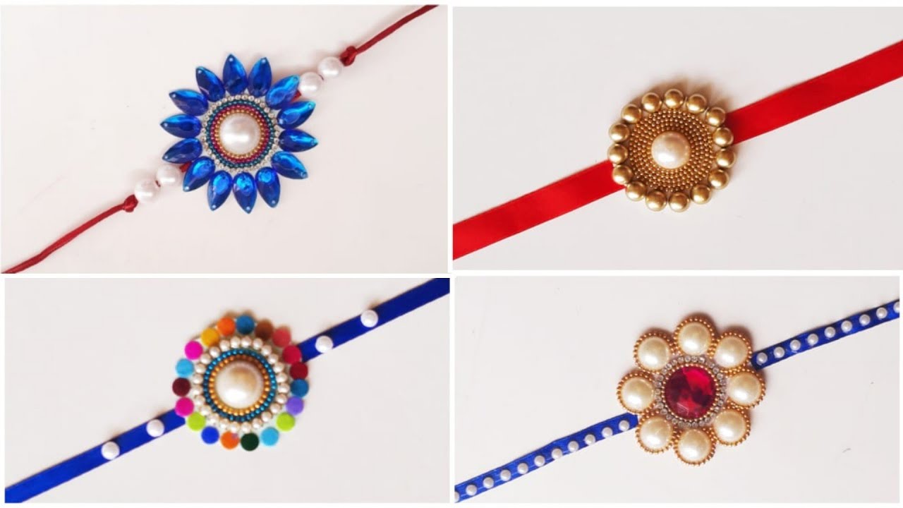 4 Best DIY Rakhi/Raksha Bandhan 2022/Latest Rakhi Design/How to make ...