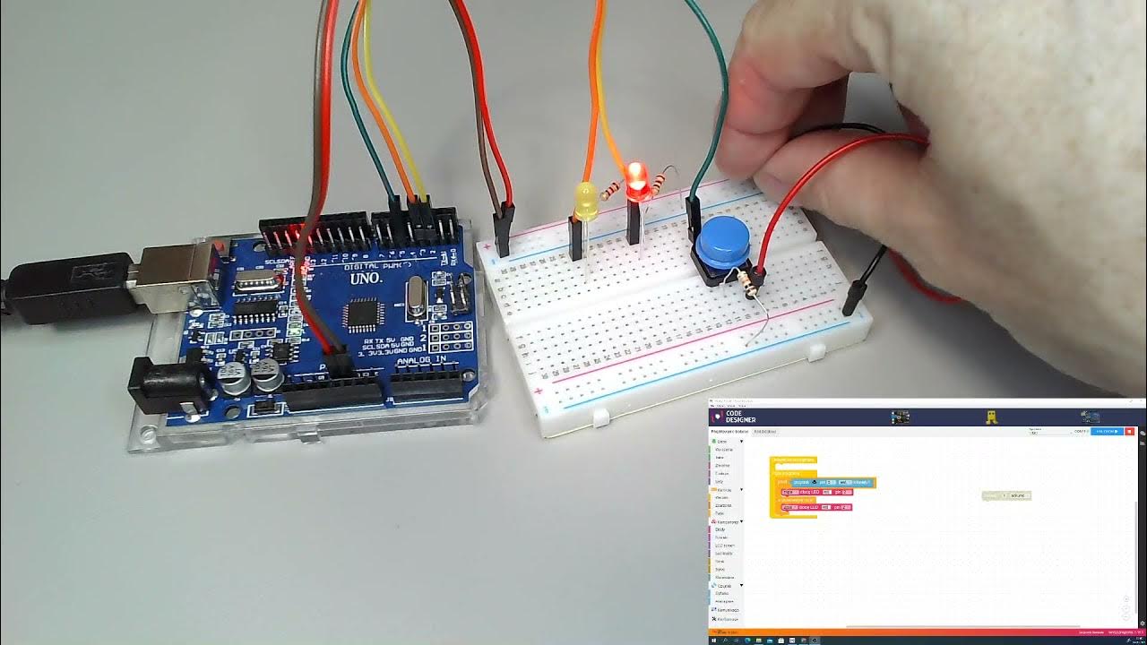 Tydzień z Arduino - przycisk - YouTube