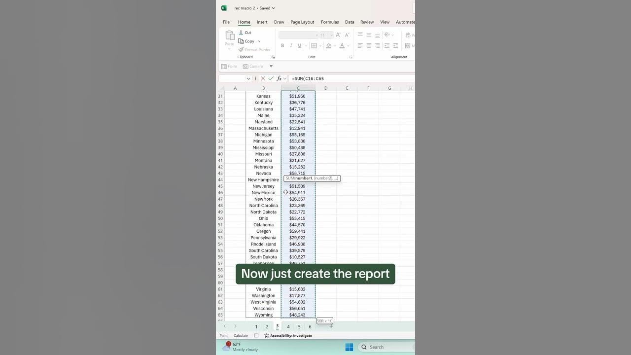 How to automate anything in Excel using the Macro Recorder. 🤯 #excel #tutorial - YouTube