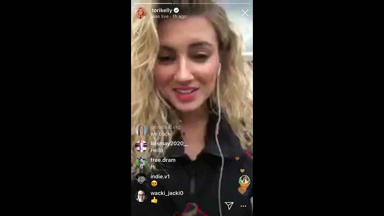 TORI KELLY & AMBER RILEY ON IG LIVE FULL VIDEO - YouTube