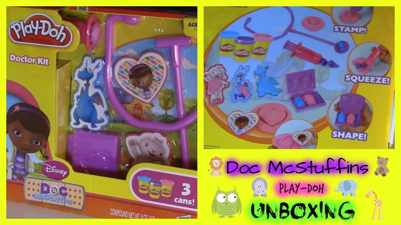 Doc McStuffins Play doh Doctor Kit Unboxing - YouTube