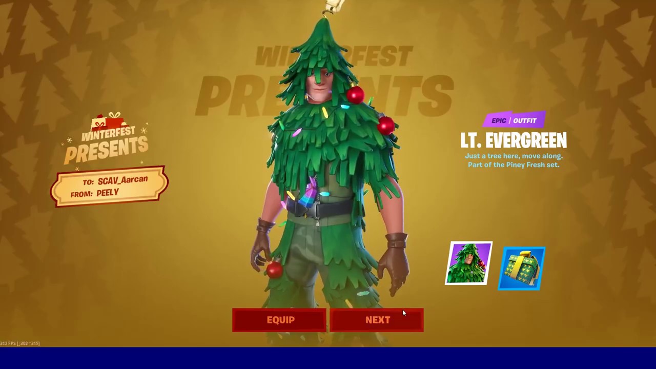 Fortnite | How to Unlock the Free Christmas Tree Skin ! - YouTube