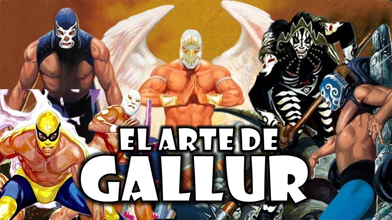 RAFAEL GALLUR: El mejor Dibujante de Lucha Libre - YouTube