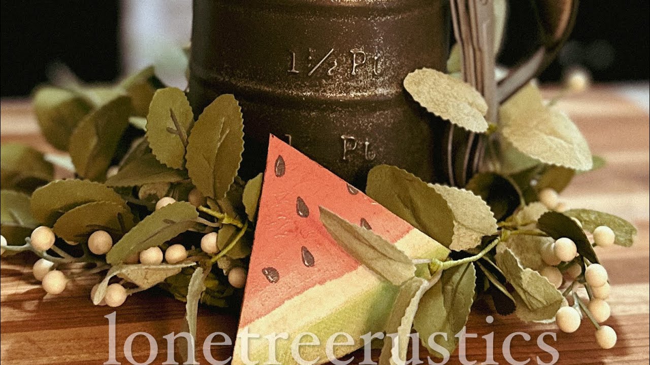 Watermelon Wedges | Decoupage Easy DIY - YouTube