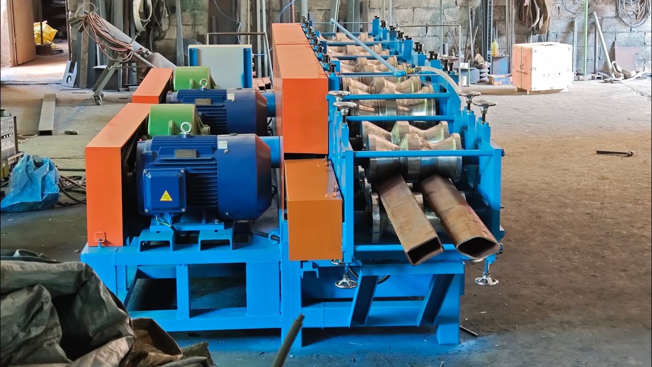 Amazing Round to square tube forming machine, 2 design can be made in ...