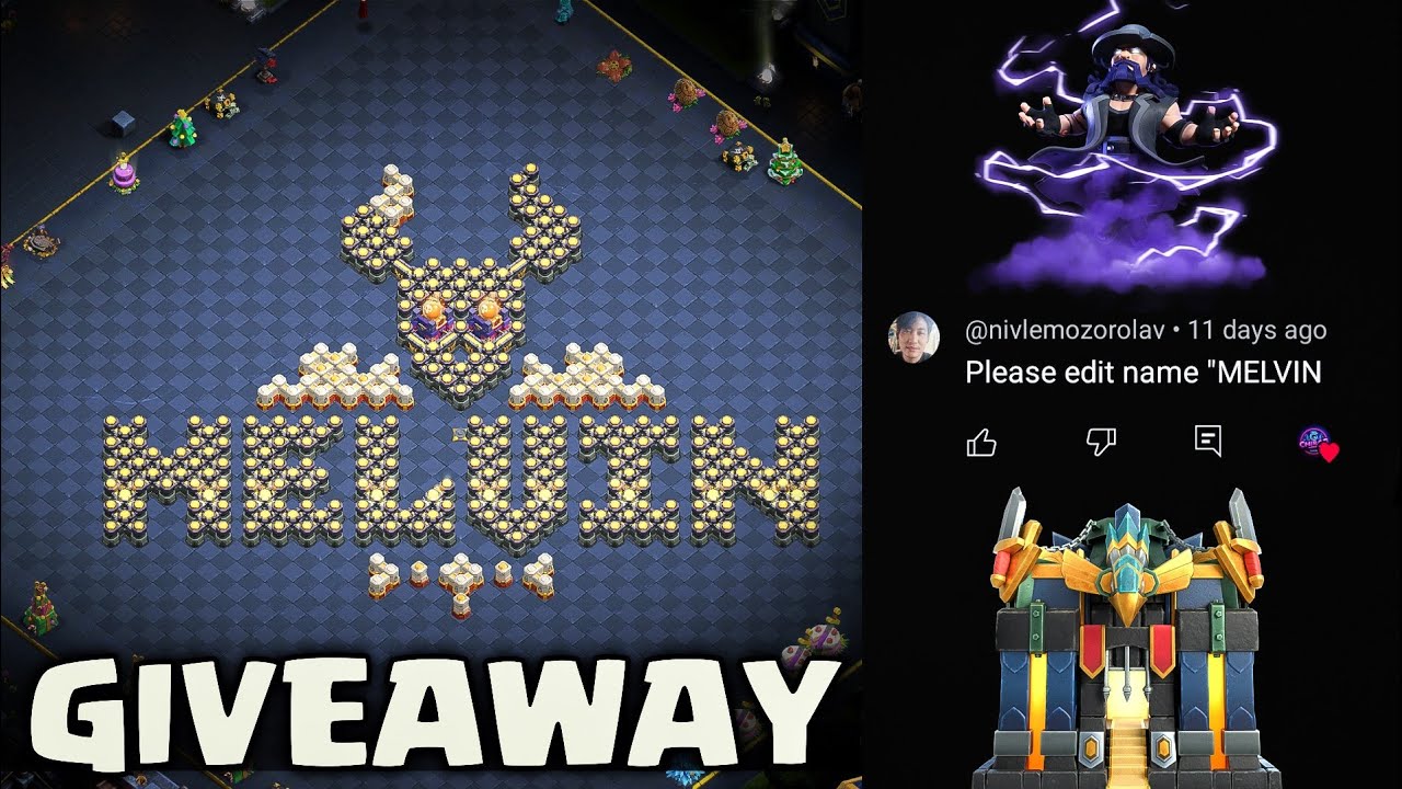 Clash Of Clans Th17 Showcase Base Giveaway | Th17 Name Base + Showcase ...