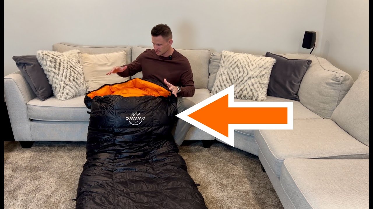 Review and Demo of -10°F 0°F Goose Down Sleeping Bag for Adults,800 ...