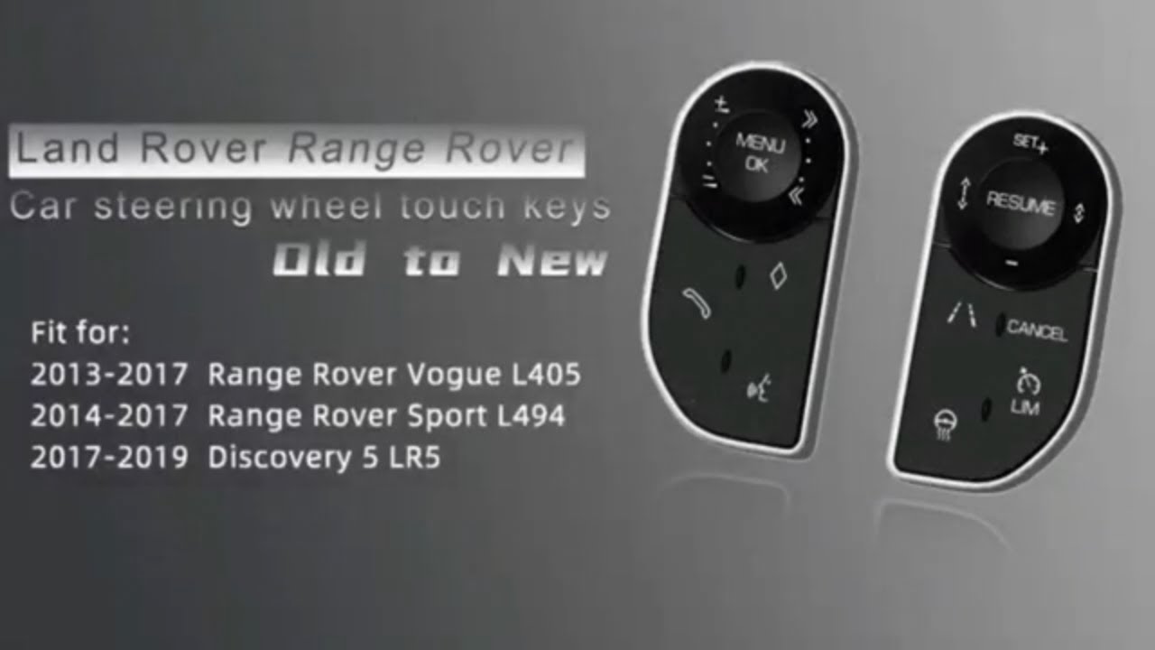 INAV Range Rover Steering Wheel Control Touch Buttons Full Size HSE ...