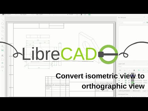 Convert orthographic view to isometric view | Technical drawing with ...