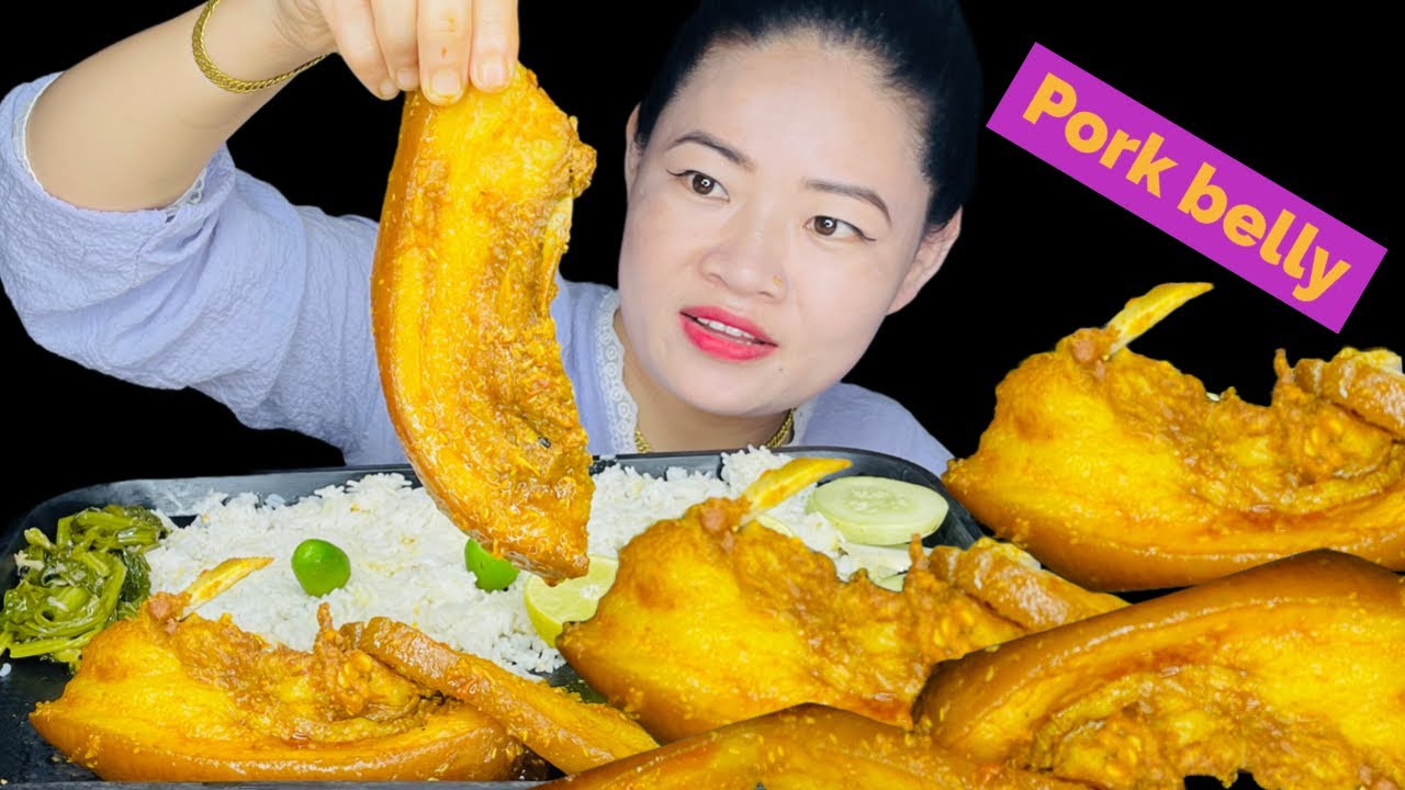 3 KG Pork Eating After Long Time - YouTube