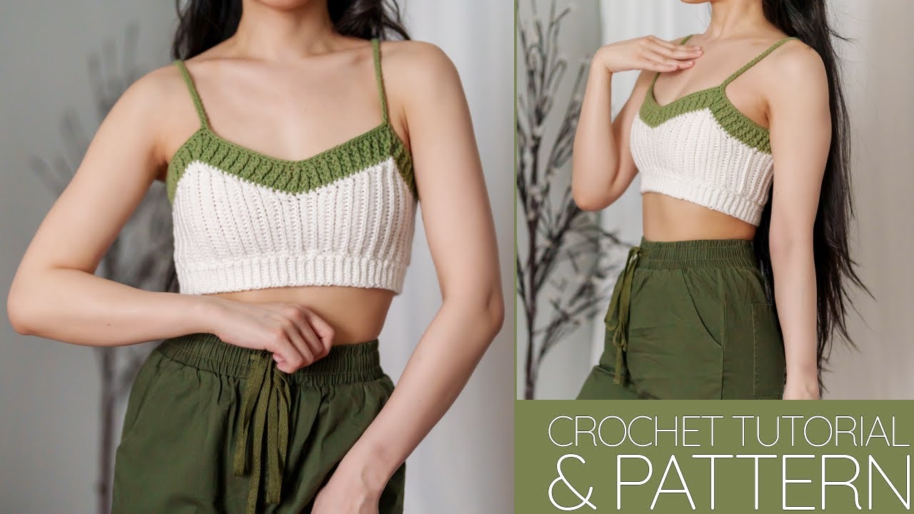 How to Crochet: Bralette | Pattern & Tutorial DIY - YouTube