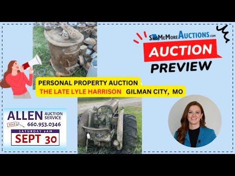 Property of the late Lyle Harrison Auction - YouTube