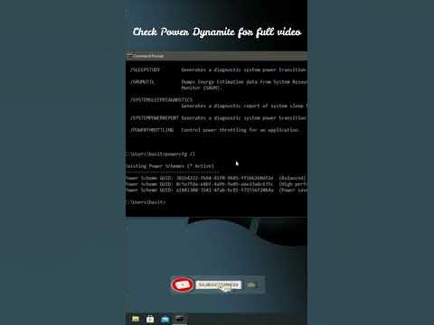 Change Power Scheme via CMD #powercfg - YouTube