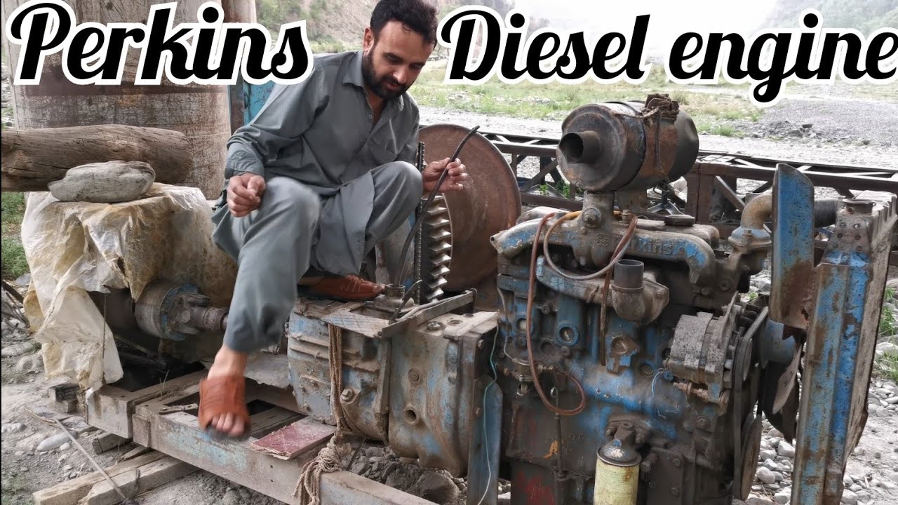 How to perkins 4 cylinder diesel engine - YouTube