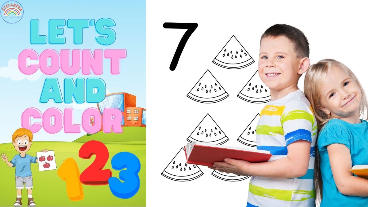 FREE PDF Download Math Worksheet Kindergarten Count and Color Numbers 1 ...