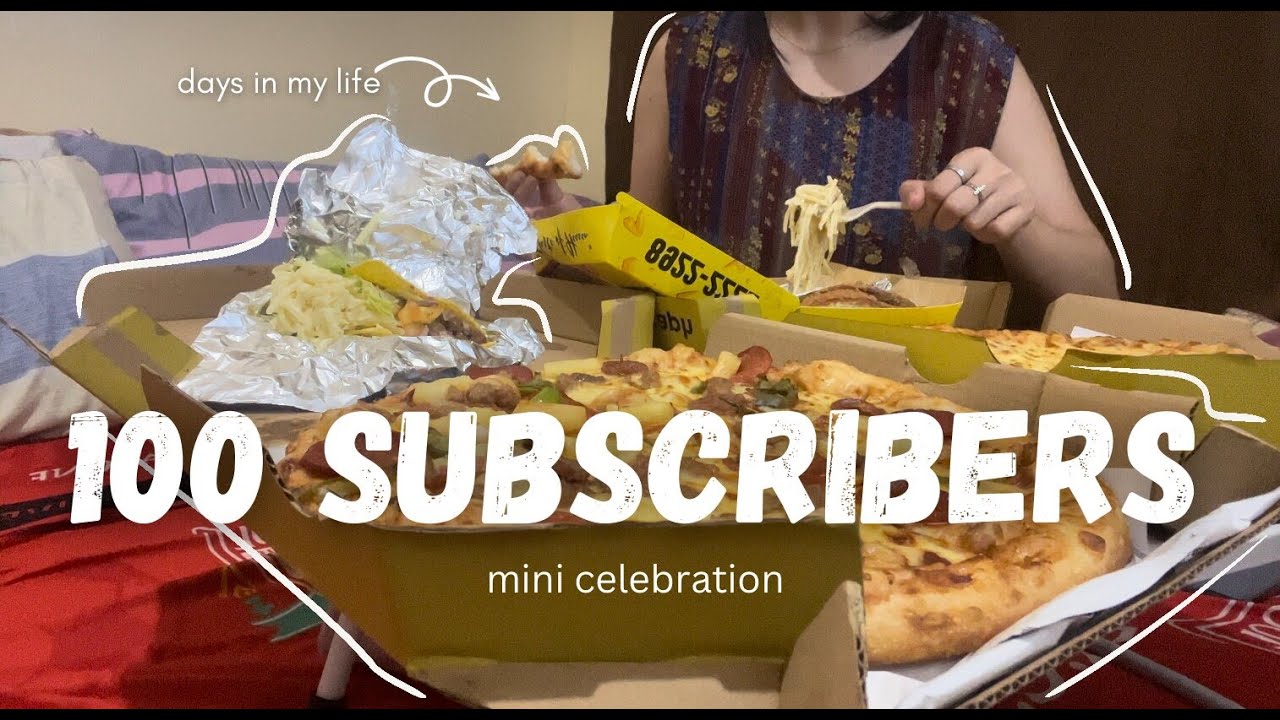 100 SUBSCRIBERS : celebrating my first 100 subs in youtube days in my ...