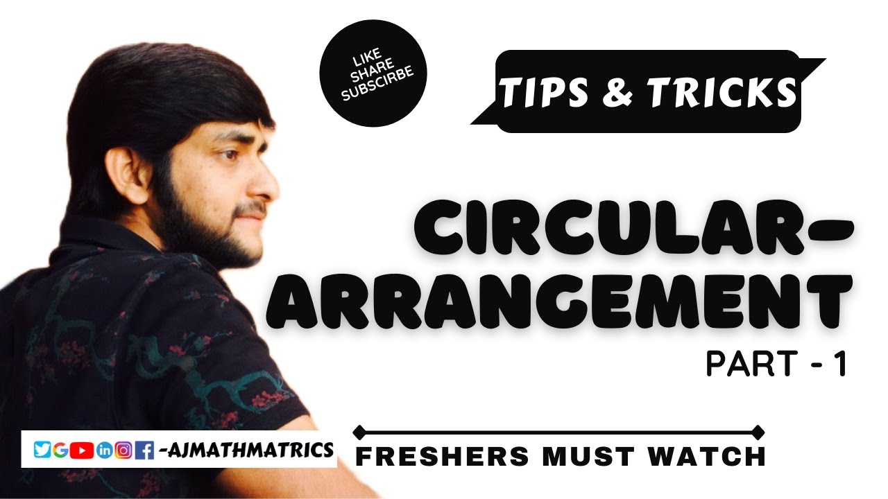 Circular Arrangement Questions Solved with Easy Tricks - YouTube