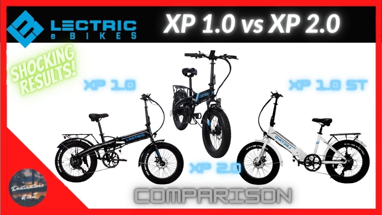 Lectric XP 1.0 and Step Through Comparison to Lectric XP 2.0 eBike ...