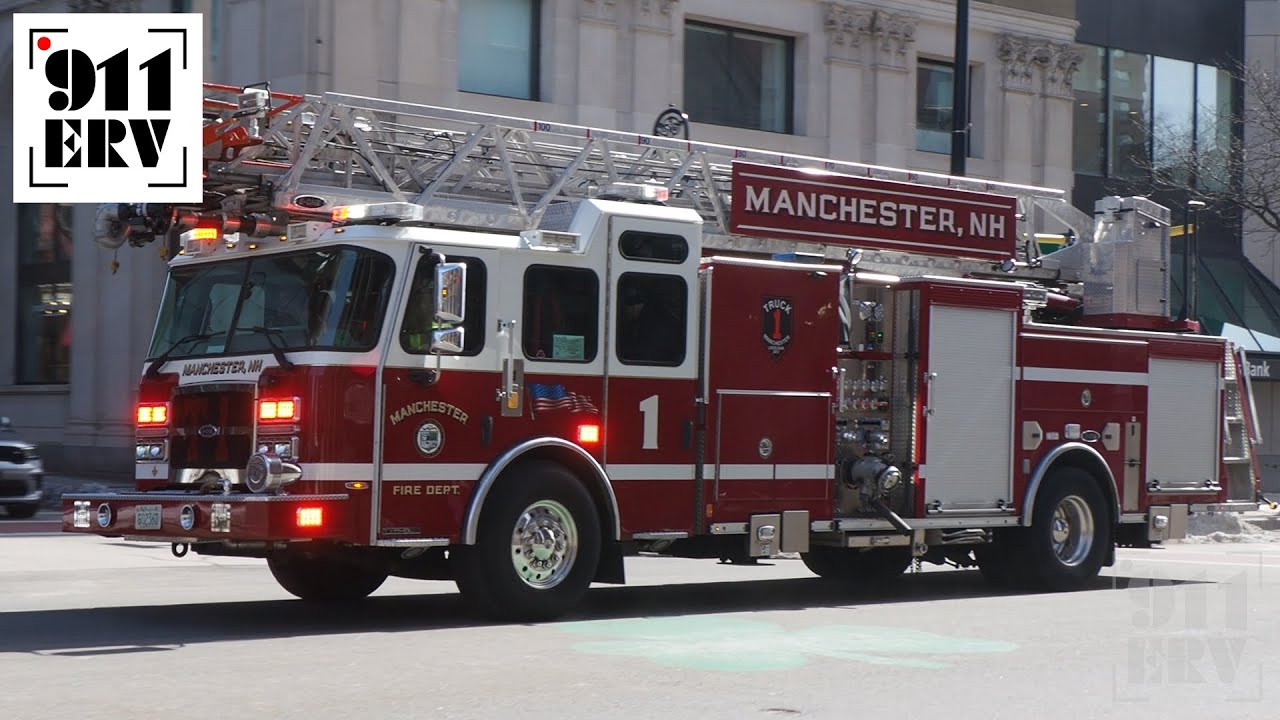 Manchester Fire Truck Responding | Ex-Truck 1 - YouTube