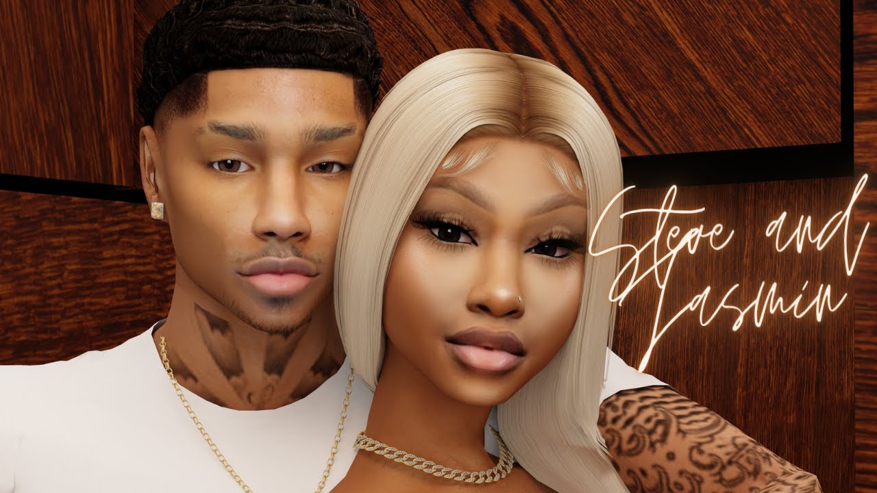 Sims 4 CAS | Jasmin & Steve + CC Folder & Sim Download - YouTube