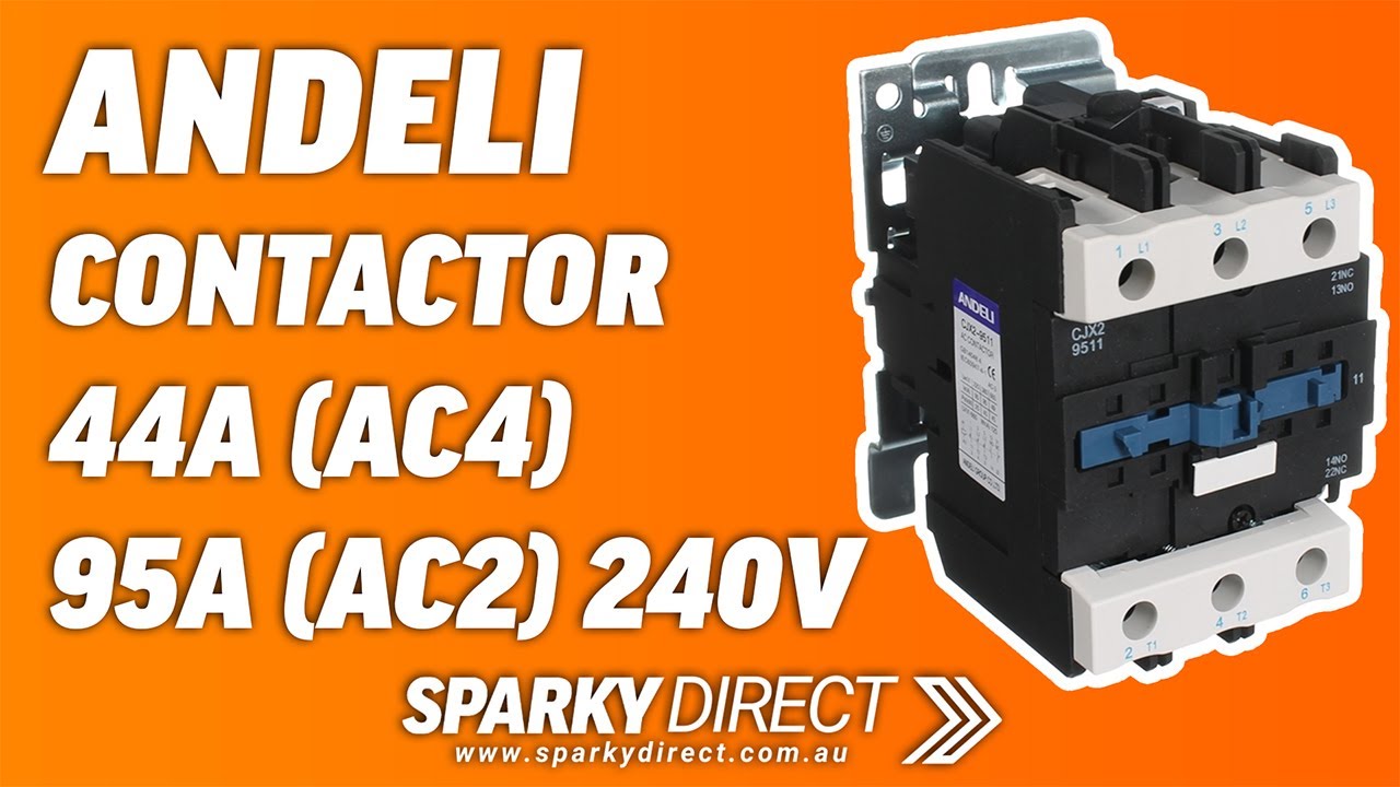 ANDELI CJX2-95-U7 | AC Contactor 44Amp (AC4) - 95Amp (AC3) | 240V coil ...