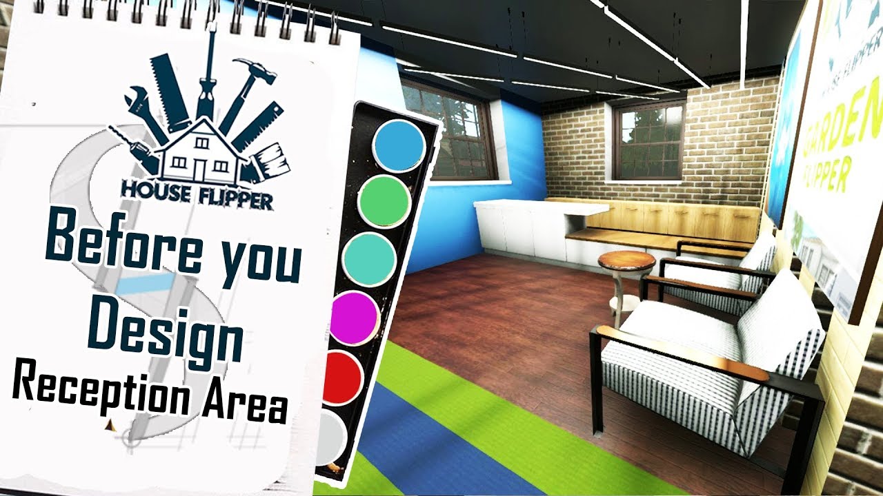Before you Design - Reception Area & desk design [House Flipper Game ...