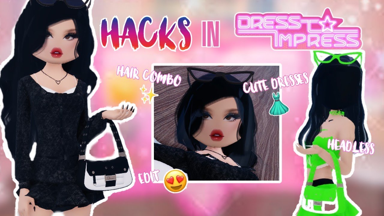 NON-VIP HACKS IN DRESS TO IMPRESS || dti Roblox || hailierh - YouTube
