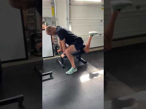 Bench Hip/Hamstring Stretch B - YouTube