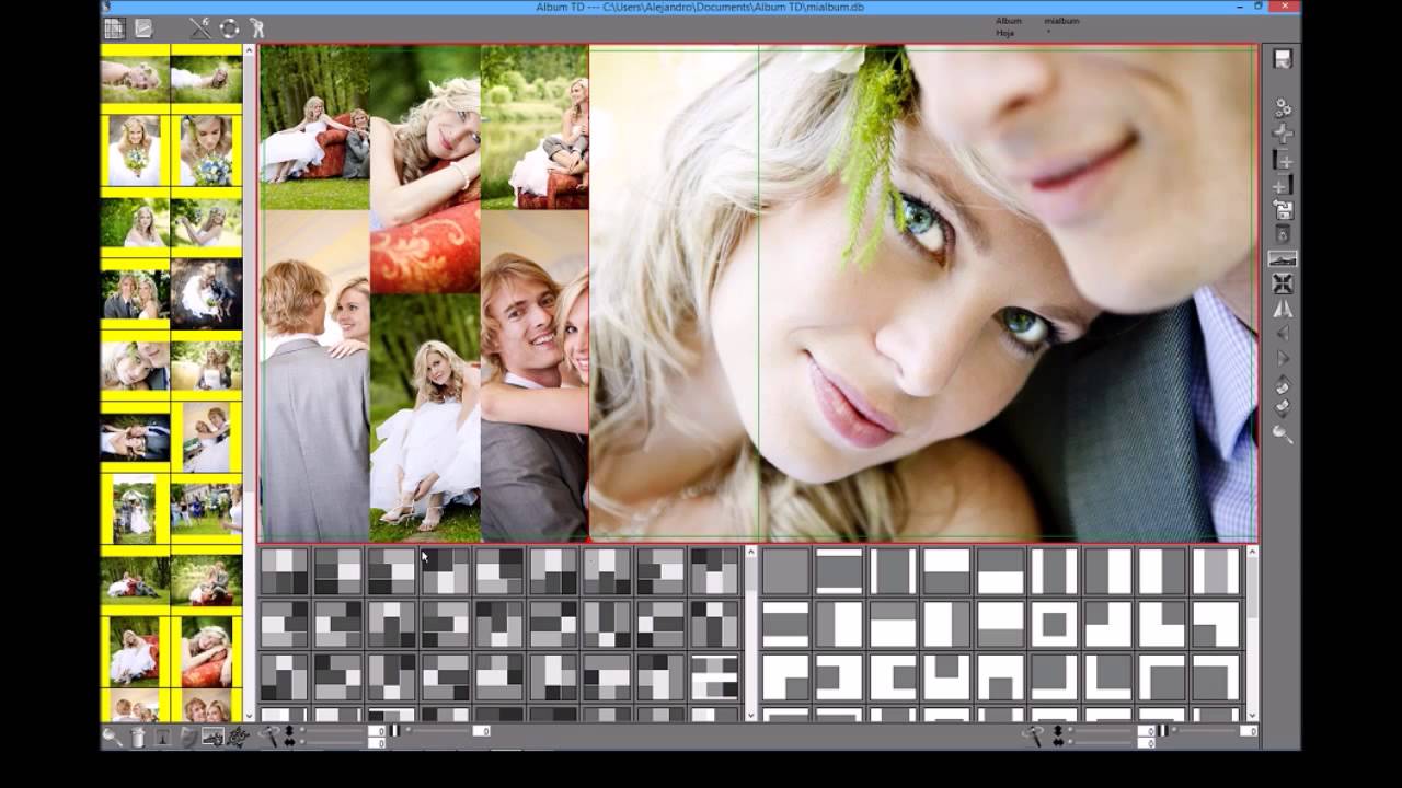 Moving layout center in Album TD - YouTube