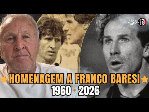 ZICO PRESTA HOMENAGEM A FRANCO BARESI 