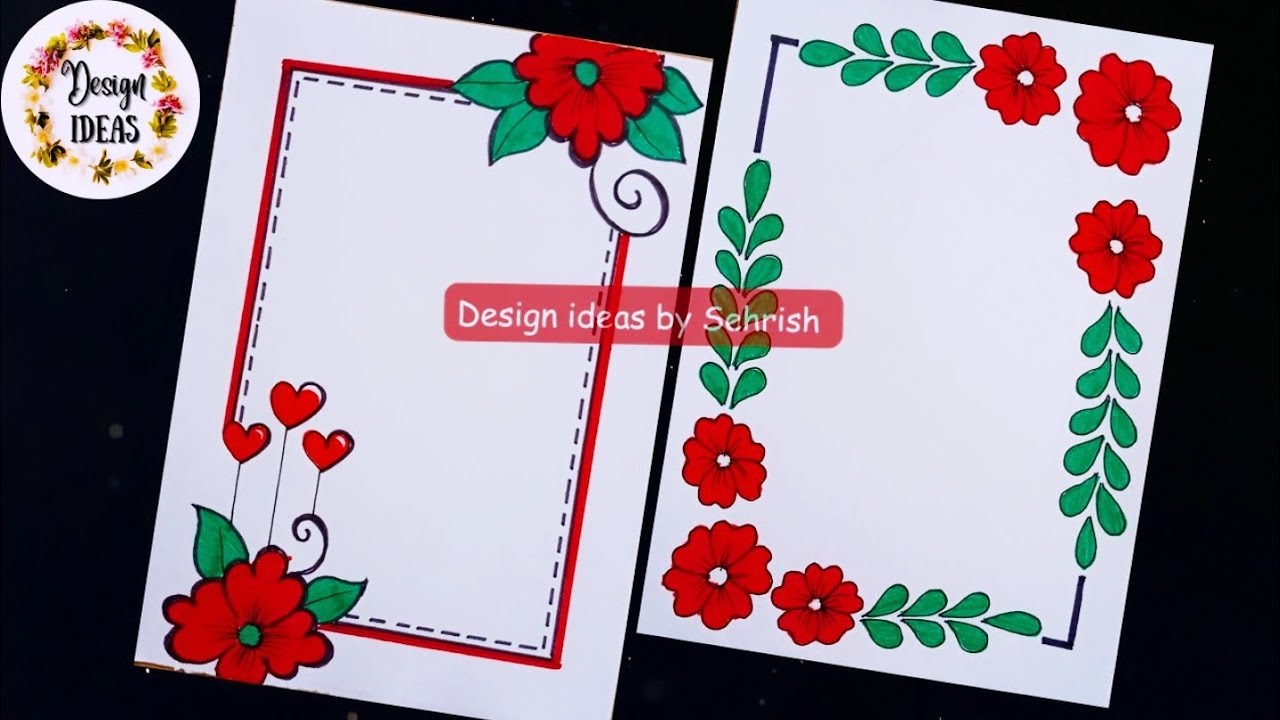 RED BORDER DESIGNS ️/PROJECT WORK DESIGNS/FRONT PAGE DESIGN FOR SCHOOL ...
