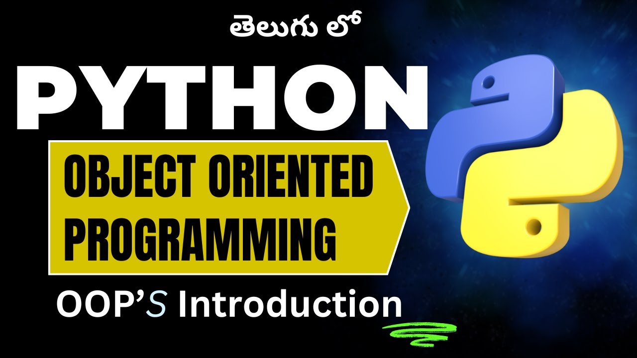 42. Object Oriented Programming in Python | Python Tutorial in Telugu - YouTube