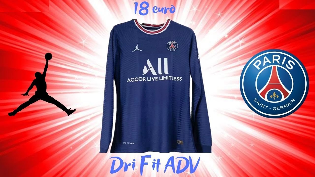 Unboxing comparatif Maillot PSG Paris Manches longues Nike Dri Fit ADV ...